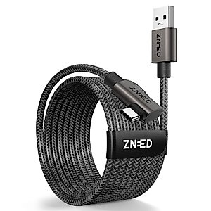 ZNEED Link Cable 16Ft Compatible with Meta/Oculus Quest 2 Accessories, USB 3.0 High Speed Transfer & 3.1A Fast Charging USB C Cable for VR Headset Gaming PC Steam