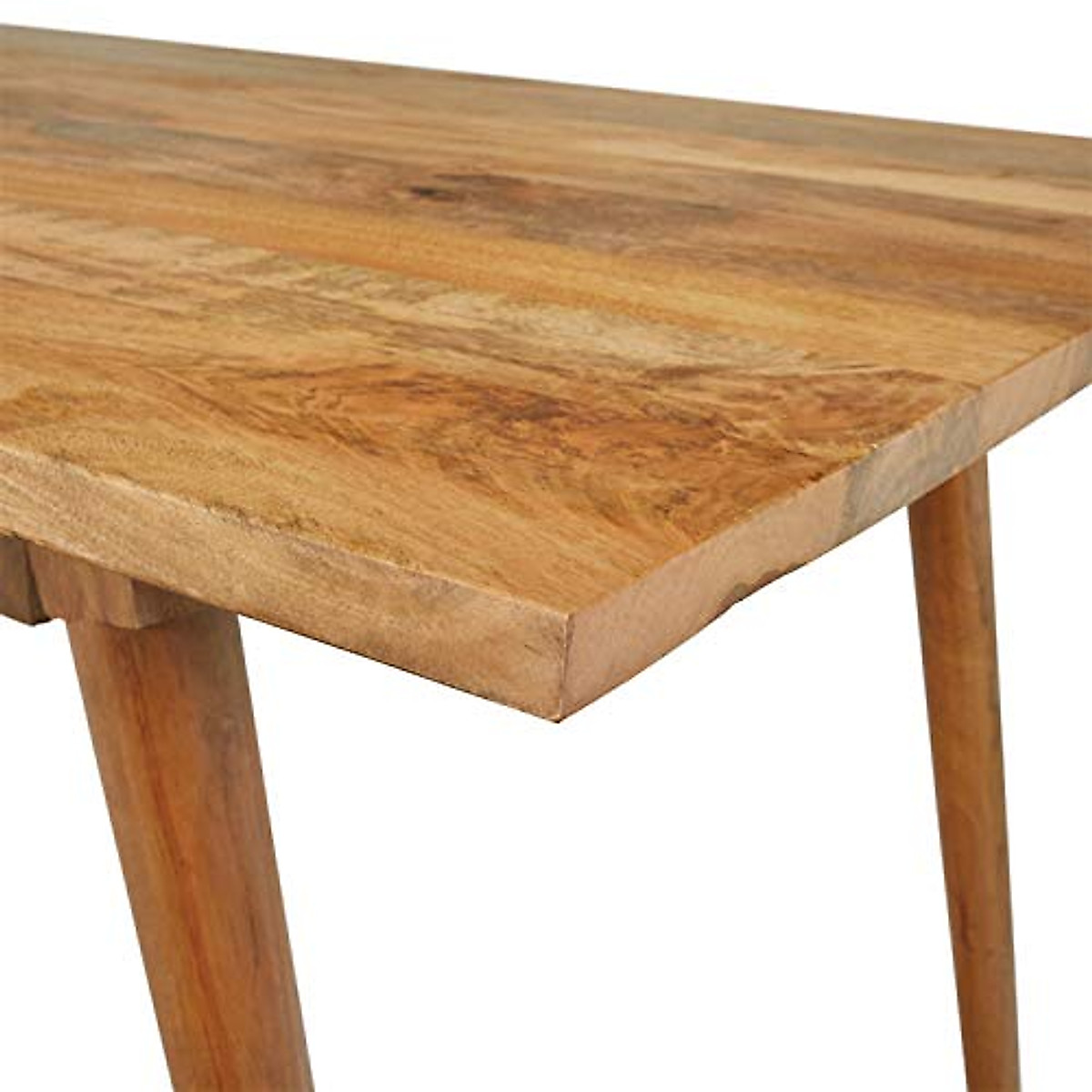 Amazon Brand - Rivet Clio Solid Rectangular Mango Dining table, Brown, 36" D x 64" W x 30" H