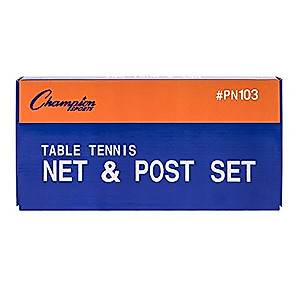 Champion Sports Table Tennis Net & Post Set, 1/2"