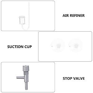 POPETPOP 1 Set Fish Tank Air Bubble Maker Plant Diffuser Co2 Diffuser with Bubble Fish Tank Stone Hydroponic Tank Supplies Bubble Suit Aquarium with Suction Cup Acrylic