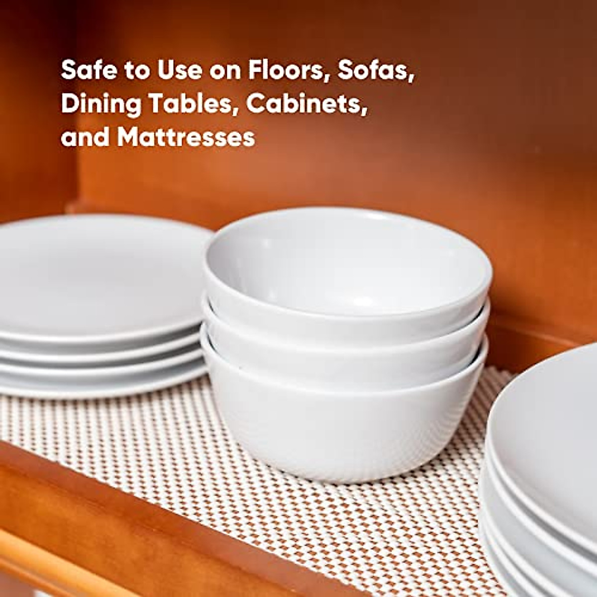 Veken Shelf Liner for Kitchen Cabinets, 12 in x 20 Ft Drawer Liners Non Adhesive, Non Slip Kitchen Cupboard Liner, Easy Install Storage Mat