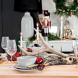 CoCo-Life White Taper Candles 10 inch Unscented Tall Dripless Candlesticks 12 Packs for Home, Wedding, Parties and Special Occasions, Off-white, 12 Pack 10 inch