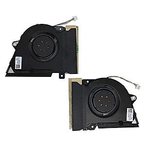 ZHAWULEEFB Replacement New Laptop CPU+GPU Cooling Fan for ASUS Rog Zephyrus G14 GA401I GA401IV ‎GA401IH-BR7N2BL Series DFSCK22115181H FMBC DFSCK22105182H FMBB DC12V 1A Fan