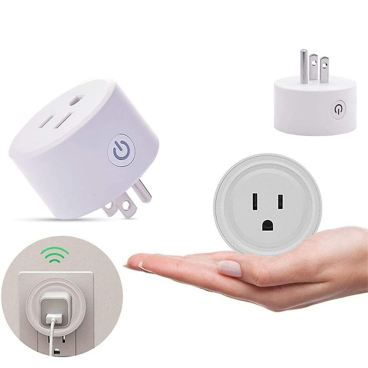 Smart Plug Mini HomeKit, Smart WiFi Outlet Socket Support Apple HomeKit, Amazon Alexa and Google Assistant Voice Control Plug with Timer Function and Group Control Apple MFi Certified No Hub Required