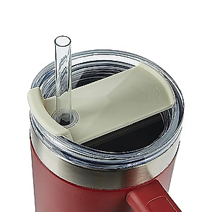 Pelican Hydration Pelican Porter™ 40 oz Vacuum Insulated Tumbler - Recycled Stainless Steel Double Wall Travel with Dual Lid, Powder Coated Insulated Coffee Mug For Hot Cold Drinks, Brick