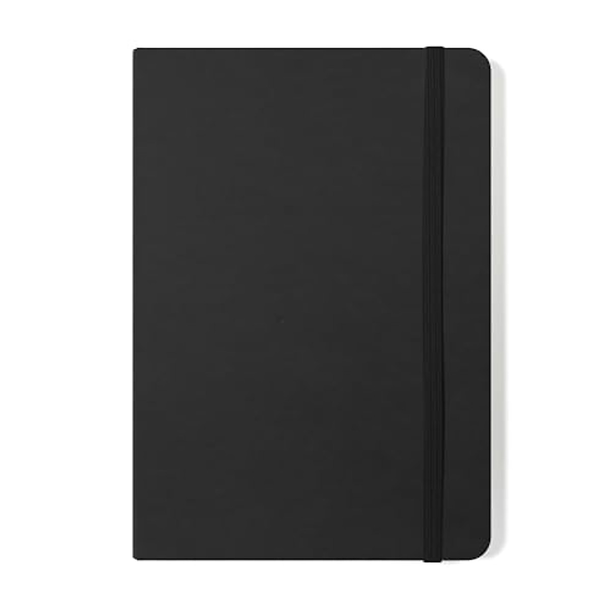 Silvine 391133 Executive Soft Feel Notebook Ruled with Marker Ribbon 160pp 90gsm A5 Black Ref 197BK