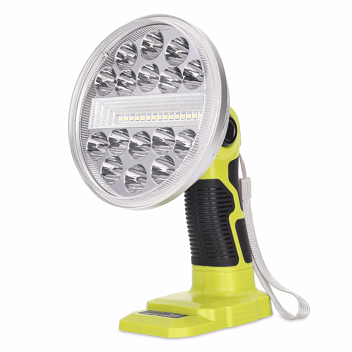 YEX-BUR 30W 2000LM LED Work Light for 18V Battery, LED Workshop Light Outdoor Handheld Flashlight Flood Lights for Car Repairing, Camping, Emergency