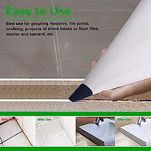 Tahikem 3 Pack Tile Grout Masonry Mortar Bag, 12" by 24" Heavy Duty Tear Resistant Puncture Tip Cement Sealer Bag, Mortar Bag Masonry, Grout Bag for Tile Installation, Grouting Bag (12x24 inch, Black)