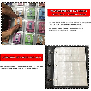 340 pocket pages for Animal Crossing mini cards, Nintendo game cards, Zelda game cards, savings cards, coins, holds 340 ACNH NFC labeled game cards (17 cards)