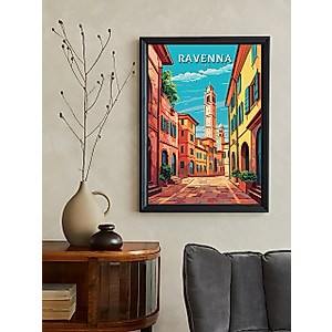 Ravenna Travel Print | Ravenna Travel Poster | Ravenna Illustration | Ravenna Print | Ravenna Wall Art | Italy Poster | Italy Décor |