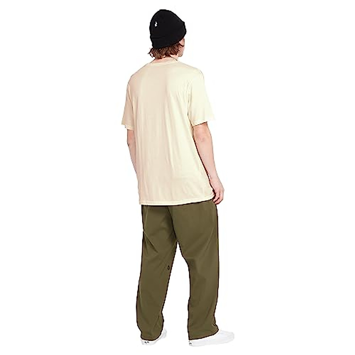 Volcom Men's Farm to Yarn Submerged Short Sleeve Tee Off-White