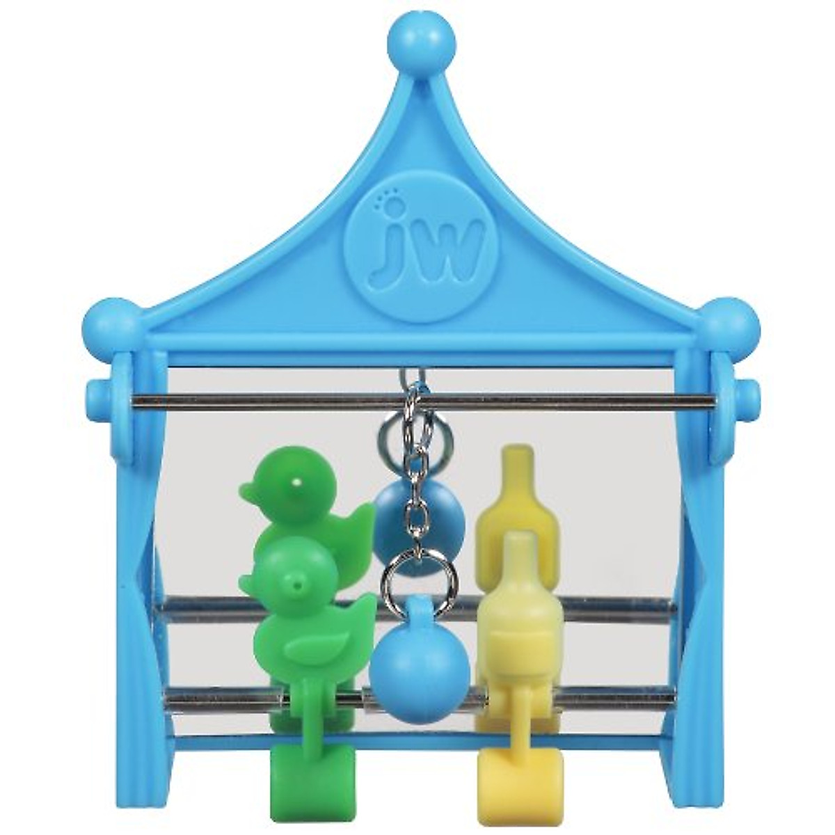 JW Pet Company Activitoy Shooting Gallery Small Bird Toy, Colors Vary