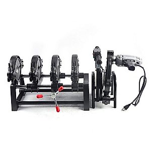 DNYSYSJ Pipe Welder Electric Tube Butt Fusion Welding Machine 4 Clamps Hot Melt Solder for PE PP PB PVDF HDPE PVC 63-160mm 2.48"-6.30"