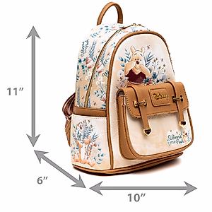 Wondapop Winnie the Pooh 11" Vegan Leather Fashion Mini Backpack