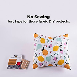 Scotch Permanent Fabric Tape Strips, Machine Washable, Perfect for DIY and Crafting (FAP-1-CFTP)