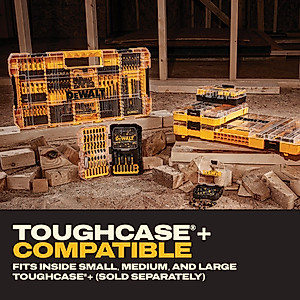 DEWALT DWAF2058CS 18 pc. Compact Magnetic Drive Guide Set, Yellow