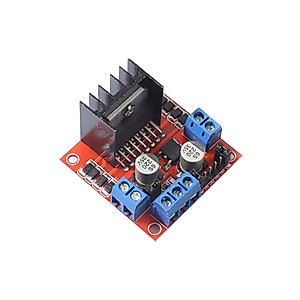 2Pack L298N Motor Drive Controller Board Module Dual H Bridge DC Stepper Compatible with Ar-duino Electric Projects, Smart Car Robot