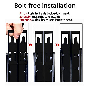 YouseaHome 4 Tier Metal Shelving, 150CM Wide Garage Storage Shelves Heavy Duty Garage Shelving,for Kitchen, Pantry, Closet, Garage, Office, Black