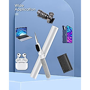 SRJTEK Bluetooth Earphones Cleaning Pen for AirPods Charging Case,Multi Function Cleaner Kit with Soft Brush for Huawei for Samsung Earbuds