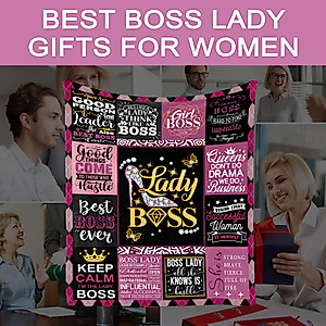 Boss Gifts for Women Boss Lady Gifts for Women Boss Day Gifts for Women Boss Birthday Gifts for Women Boss Appreciation Gifts for Women Boss Gifts for Christmas Throw Blanket 50x60 Inches