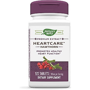 Nature's Way Heart Care Hawthorn Extract, Supports Healthy Heart Function*, 120 Tablets