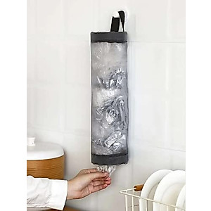 Plastic Bag Holder, Grocery Bag Holder, Hanging Storage with Hook, Organizer, Recycling Bag Holder, Trash Bags