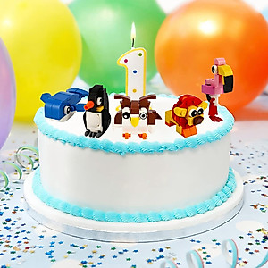 IAMGlobal 30 in 2 Mini Animal Building Blocks Toy Set, Animals Figures Stem Toys, Party Supplies Gifts Party Favor for Kids, Goodie Bags, Birthday, Carnival Prizes