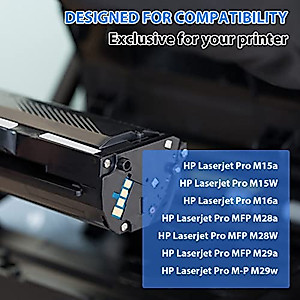 CF248A Compatible Toner Cartridge Replacement for HP CF248A 48A to Use with HP Pro M15a M15w M16a M16w MFP M28w M30w MFP M31w MFP M28a MFP M29w Printer Toner Page Yield Up to 3000（2Pack,Black)