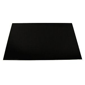 FLEOR 12 x 17 Inch Blank Guitar Pickguard Material Scratch Plate Backplate Sheet for Electric Guitar Bass Pickguard Custom,3Ply Black