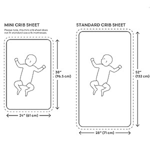 mushie Extra Soft Muslin Fitted Mini Crib Sheet | 24"x 38" (Roman Green)