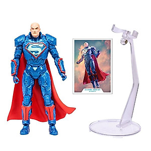 DC Multiverse Comics 7 Inch Action Figure Exclusive - Lex Luthor Power Suit Blue Gold Label (TM15196)