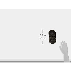 Outset 76226 Short Handle Mesh Scrubber Grill Brush, Black