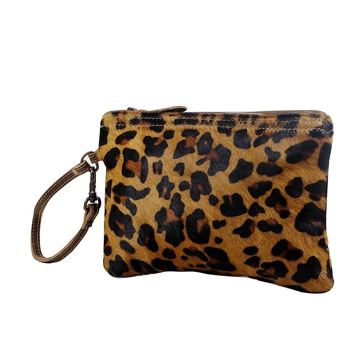 Myra Bag Designer Touch Cowhide Pouch Upcycled Cowhide & Leather S-2825