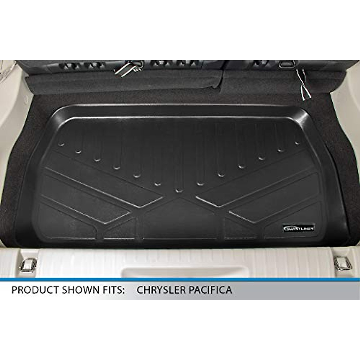 MAXLINER All Weather Cargo Liner Floor Mat Behind 3rd Row Black for 2017-2021 Chrysler Pacifica