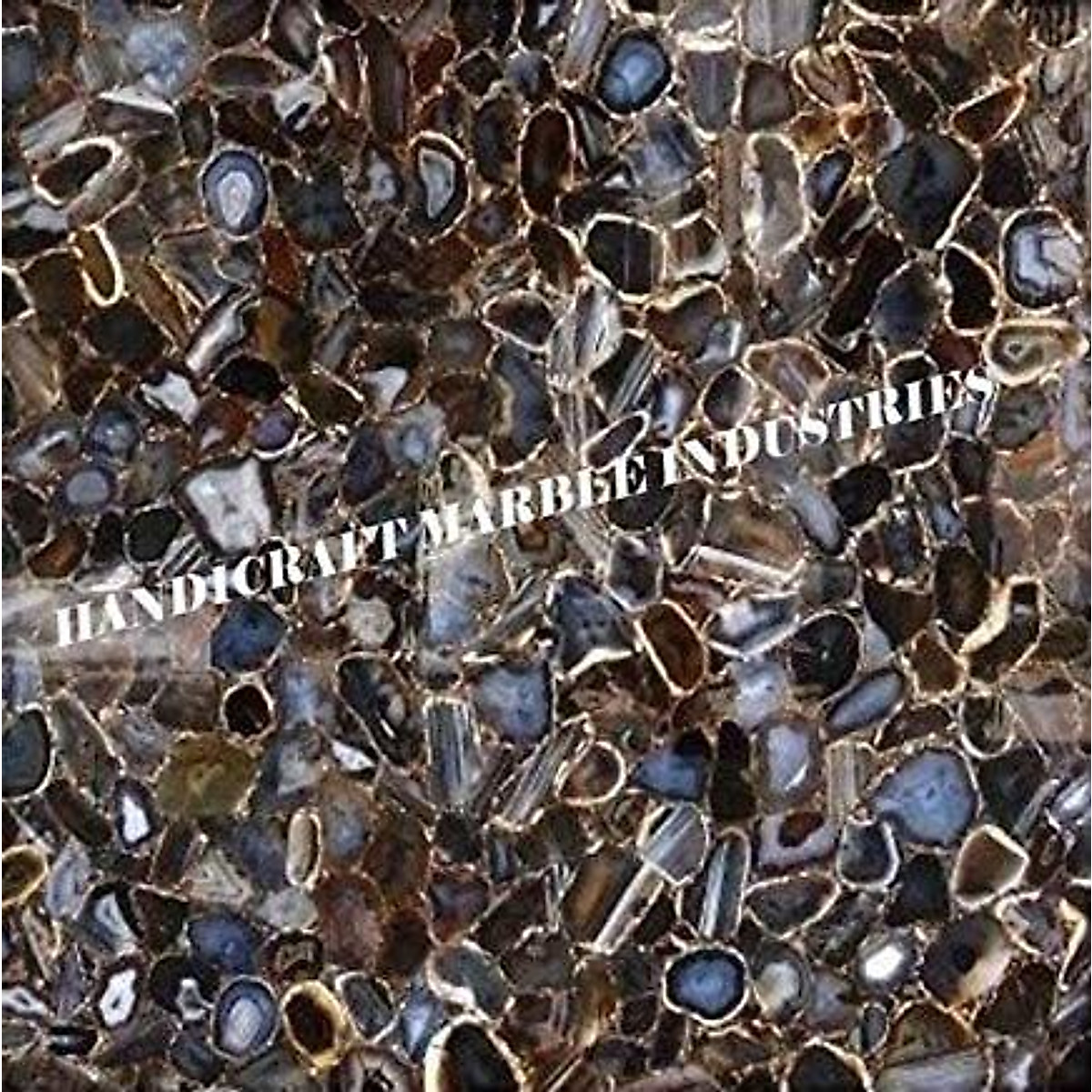 24" Inch Agate Square Table Top, Natural Agate Table, Square Coffee Table, Grey Agate Table, Square Agate Stone Table, Piece Of Conversation, Family Heir Loom