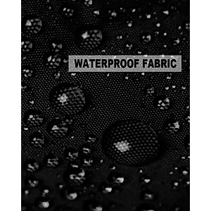 Funy Decor Waterproof Outdoor Throw Pillow Cover Geometric Greek Key Design Lumbar Pillowcases Set of 2 Black Decorative Patio Furniture Pillows for Couch Garden 18x18 inch