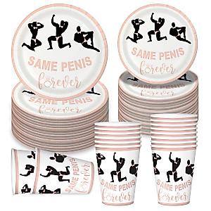 Bachelorette Party Plates Naughty, Bachelorette Party Decorations Plates Cups Bachelorette Party Decorations Favors Sets, Male Dancer Bachelorette Plates, Bridal Shower Supplies, Hen Party Sign