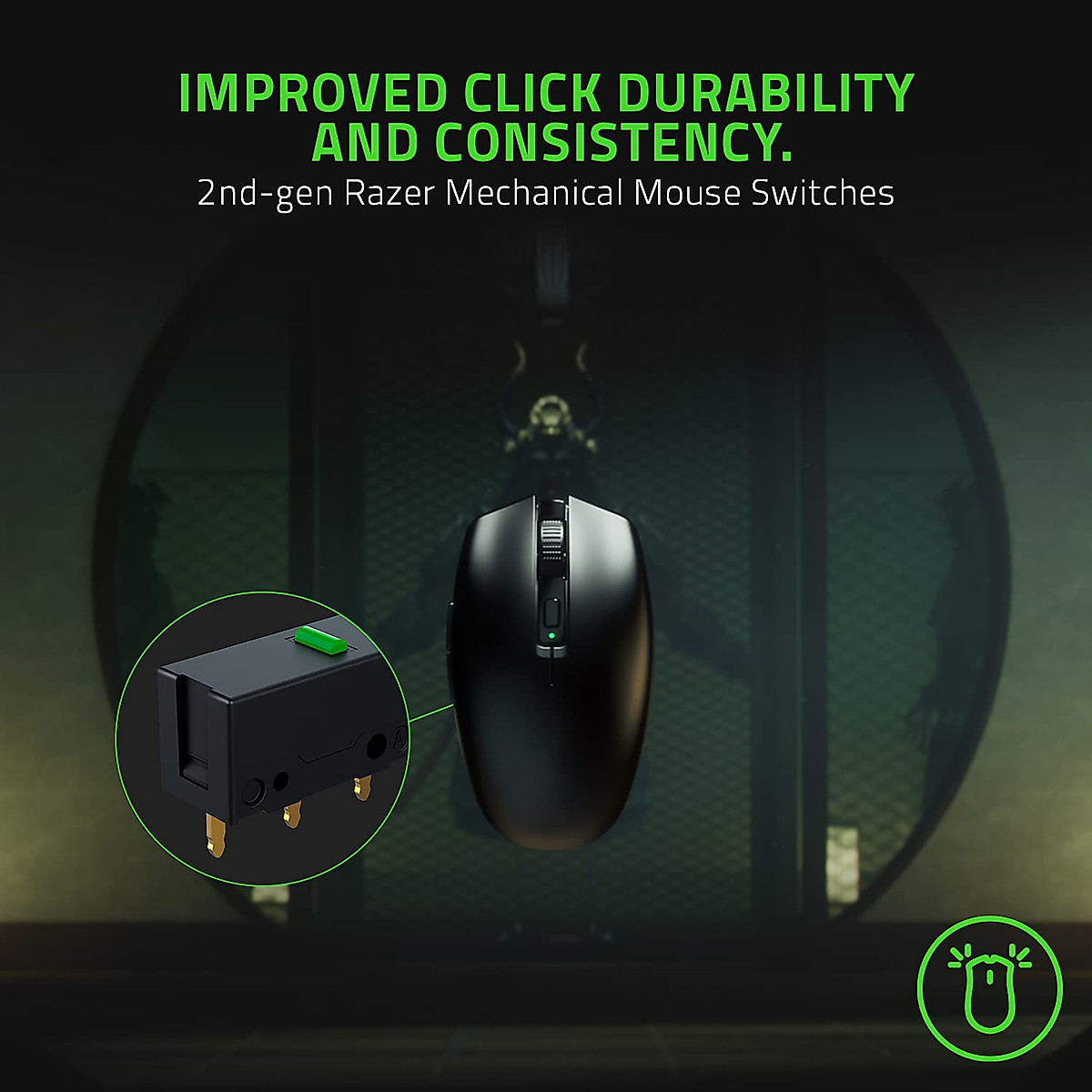 Razer Orochi V2 Mobile Wireless Gaming Mouse: Ultra Lightweight - 2 Wireless Modes - Up to 950hrs Battery Life - Mechanical Mouse Switches - 5G Advanced 18K DPI Optical Sensor - Strike Edition