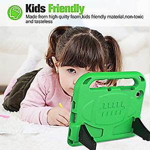 LEDNICEKER Kids Case for Samsung Tab A7 2020, Samsung Galaxy Tab A7 10.4 Case with Built-in Screen Protector, Shockproof Handle Kid-Proof Case for Galaxy Tab A7 SM-T500/T505/T507/T509- Green