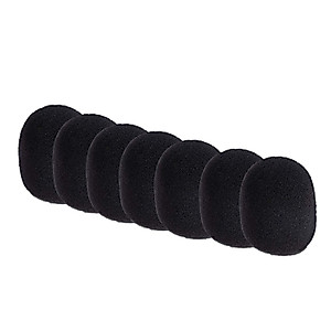 Durable Seven Piece Mic Holder with Seven Black Wind Screens