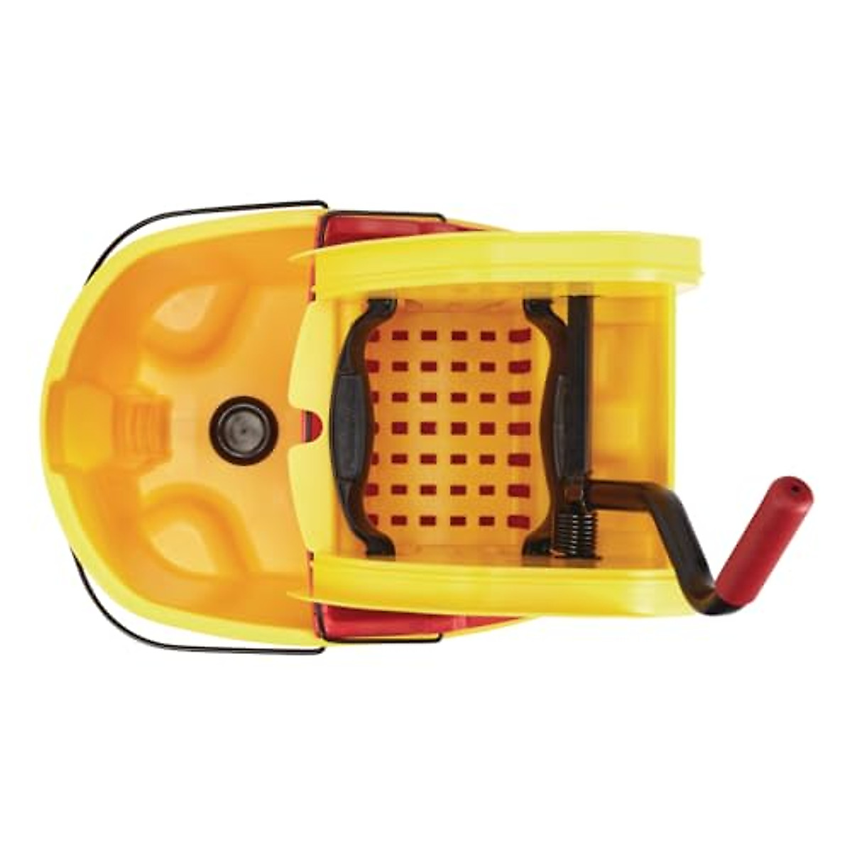 Rubbermaid Commercial Down Press Wringer for WaveBrake Buckets, 16-32 oz Capacity, Yellow, Heavy Duty Mopping/Cleaning for Professional/Janitorial Use