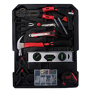 TUFFIOM Tool Box with Tools 799pcs Household Tool Set with Aluminum Trolley Case, Auto Repair Tool Kit Toolbox and Wheels
