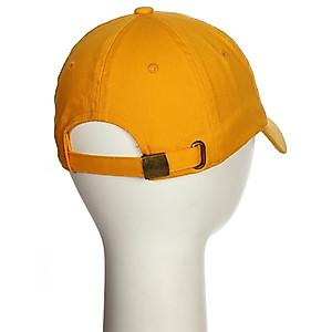 Daxton Classic Baseball Dad Hat Embroidered Initial Letters Cap - Gold, Letter K