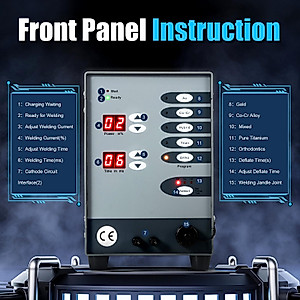 RibasuBB Automatic CNC Spot Welding Machine, Handheld Laser Welding Machine Portable for Metal, 110v / 60hz Permanent Jewelry Welder kits Weldable Solid Gold, Aluminum, Titanium Welding