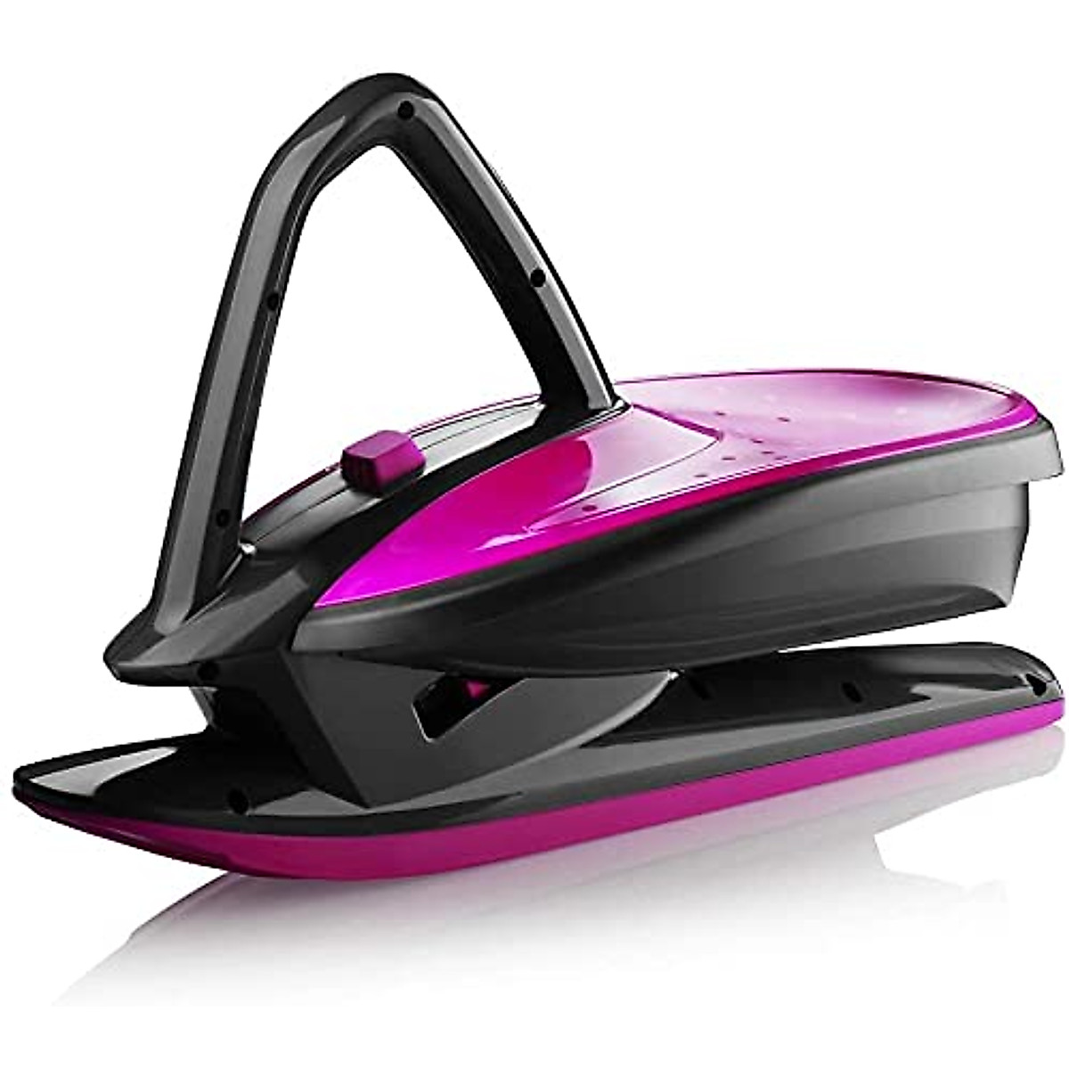 Gizmo Riders Skidrifter by Plastkon Snow Slope Racer Snow Sled for Kids or Adults with Advanced Manual Stability Program Button in Pink
