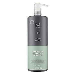 Paul Mitchell MITCH Heavy Hitter Daily Deep Cleansing Shampoo for Men, For All Hair Types, 33.8 fl. oz.