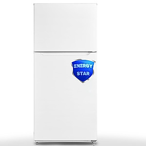 SMETA 30'' Top Freezer Refrigerator, Top Mount 21 Cu. Ft Full Size Fridge for Kitchen Garage Office, Frost Free, 66 inch