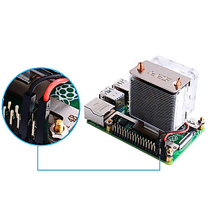 GeeekPi ICE Tower Cooler for Raspberry Pi, Cooling Fan for Raspberry Pi, RGB Cooling Fan with Heatsink for Raspberry Pi 4 Model B & Raspberry Pi 3B+ & Raspberry Pi 3 Model B