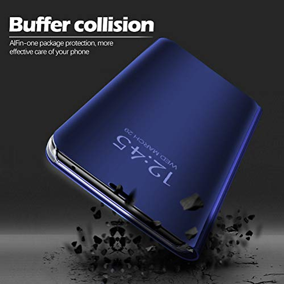 Samsung Galaxy S20 Case - Flip Leather Cover with S-View Mirror, Kickstand & Anti-Scratch Protection