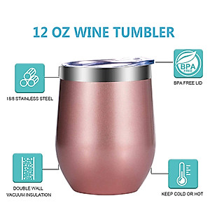 Mamihlap Nurse Practitioner Brains Of A Doctor,Heart Of A Nurse Wine Tumbler.Nurse Practitioner Gifts for Friend Daughter Women.Nurse Appreciation,Nursing School Graduation Gifts.(12 oz Rose Gold)